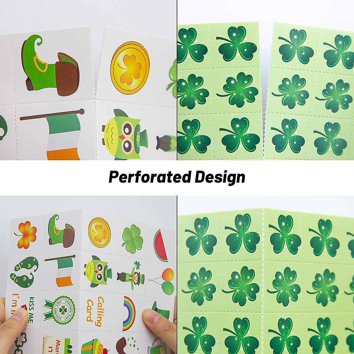 St.Patrick’s Day Bingo Game for Kids 24 Players Green Shamrock Party Game Supplies