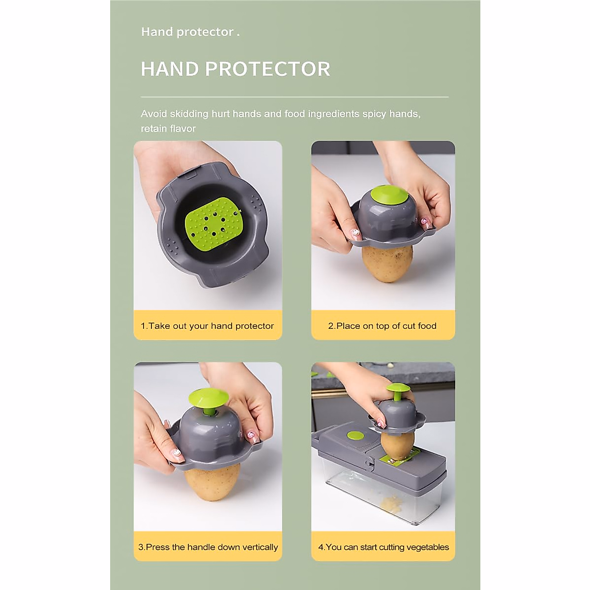 BM VIRAL Vegetable Chopper, Onion Chopper, Mandolin Slicer, Pro 10 in 1 professional food Chopper Multifunctional Vegetable Chopper and Slicer, Dicing Machine, With Container (grey)