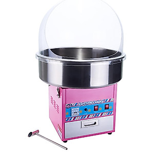 Winco CCM-28 Cotton Candy Machine, 120 Cones/Hour, Pink