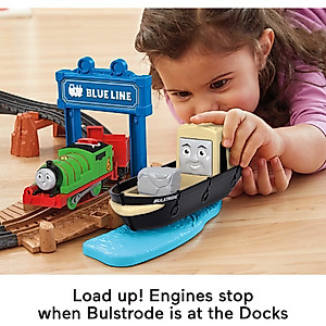 Thomas & Friends Toy Train Set Talking Thomas and Percy Motorized Engines with Track for Preschool Kids Ages 3+ Years (Amazon Exclusive)