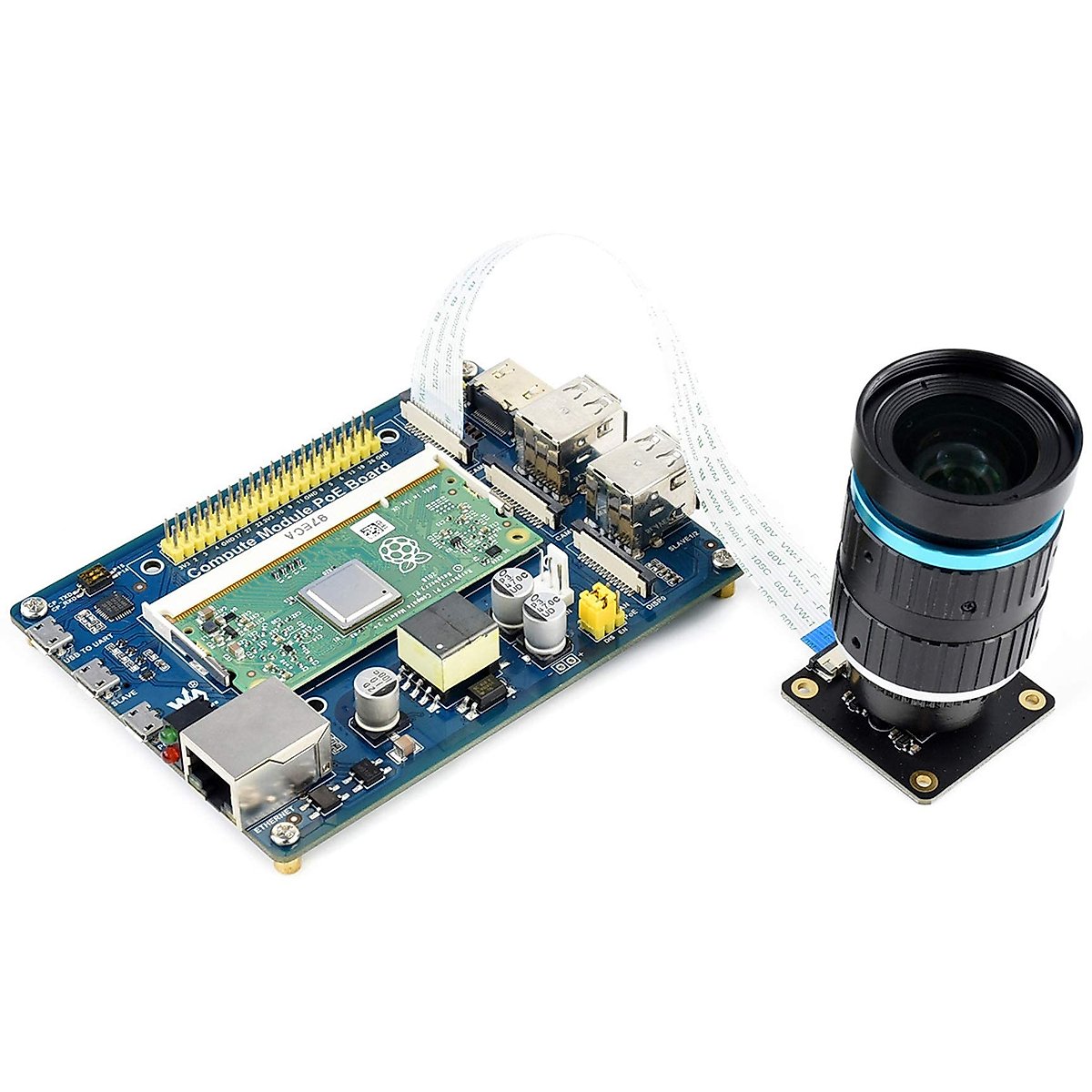 Bicool IMX477 Sensor 12.3MP Camera for Compute Module 3/ CM3 Lite/ CM3+ / CM3+ Lite/Jetson Nano,Supports C/CS Lenses,High Resolution High Sensitivity