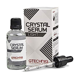 Gtechniq Crystal Serum Light 50ml - Automotive Paint Protection - Beautiful, Durable Gloss, High End Performance Beading, Swirl Mark and Chemical Resistance, Reduces Surface Hazing - Easy to Apply