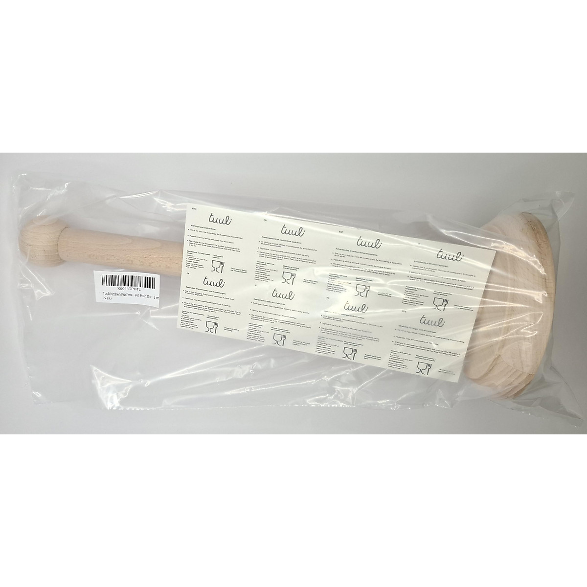 Tuuli Kitchen – Wooden Kitchen Paper Towel Holder, for Tissue and Other Types of Paper Roll, Beechwood Holder for Kitchen Tissue 14 x 5 inches