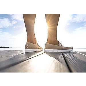 HUK mens Brewster Slip on | Wet Traction Fishing & Deck Boat Shoe, Performance - Overcast Grey, 12 US