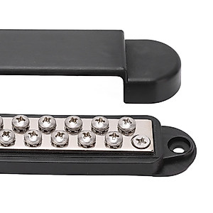 Power Distribution Terminal Blocks with Low Resistance and Good Conductivity, Removable Housing, Flame Retardant, for Car, Caravan, Yacht, Catamaran and Marine Power Systems