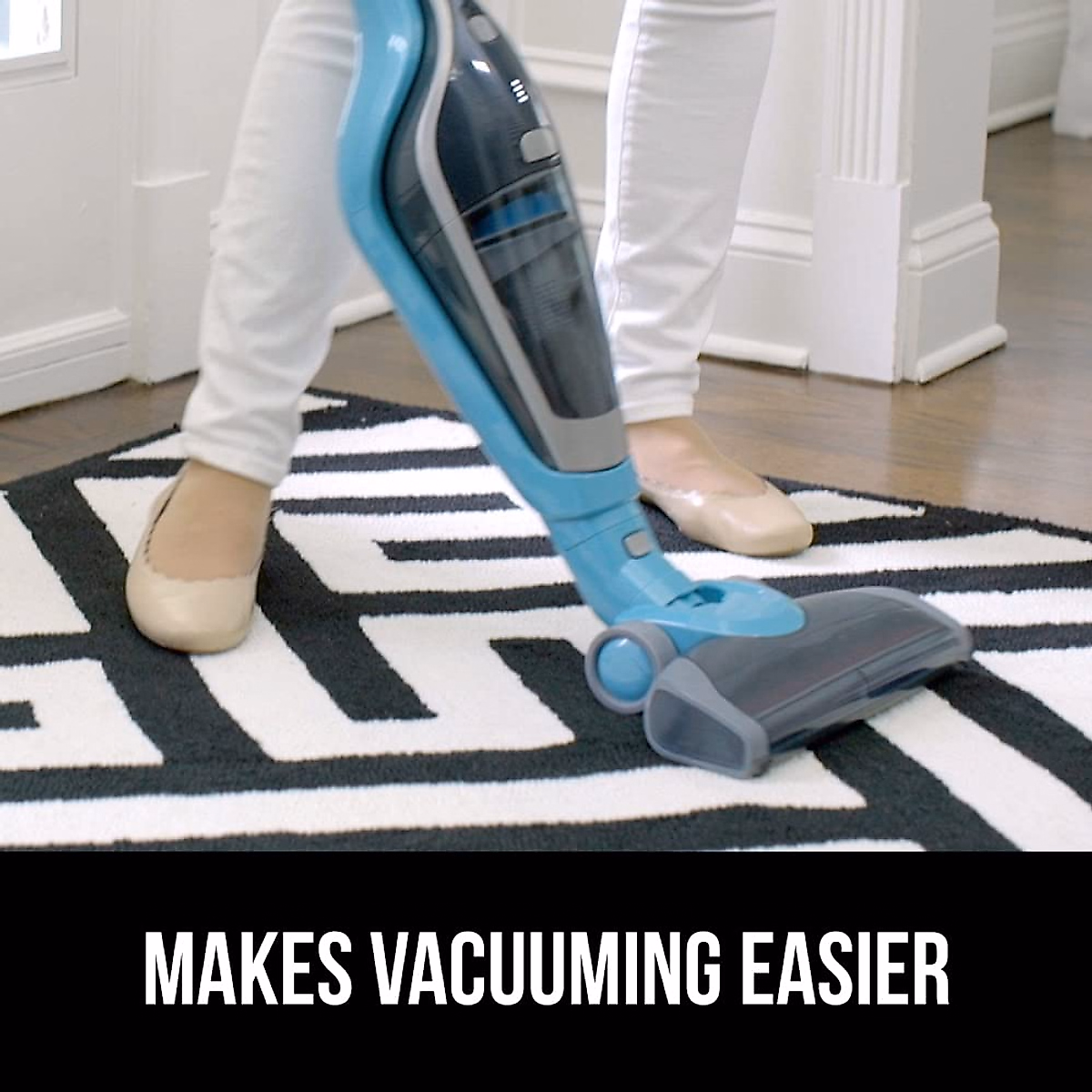 Gorilla Grip Felt and Natural Rubber Stay in Place Slip Resistant Rug Pad, 1/8” Thick, 2x10 FT Protective Padding for Under Area Rugs, Cushioned Gripper Pads, Carpet Runners Hardwood Floors Protection