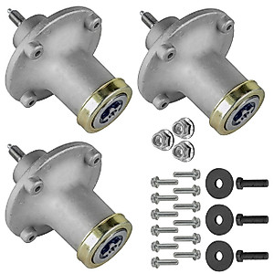 Caltric 3 Spindle Assembly Compatible with Husqvarna Mz48 Mz52 Mz5225 Mz6125 Mz6128 539112170