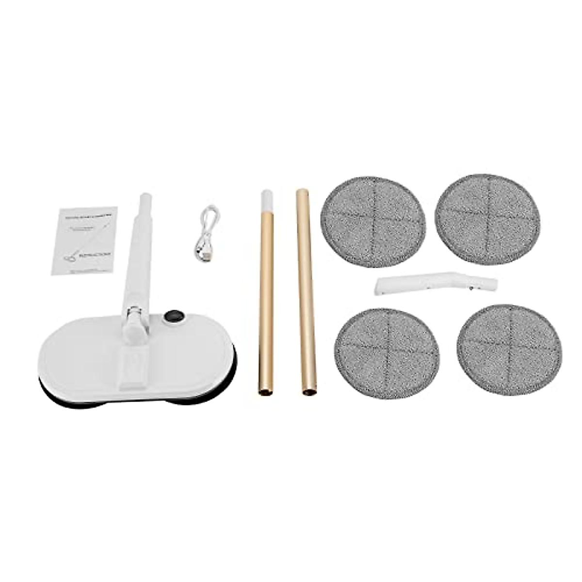 LOYALHEARTDY Cordless Mop Electric Mops for Floor Cleaning, Electric Spin Mop for Hardwood Floor Cleaner Machine, Power Mop with 4 Pads,Working 60 Mins