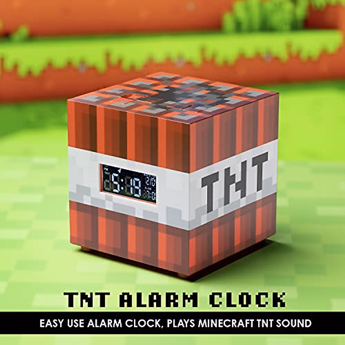 Paladone Minecraft TNT Alarm Clock | Officially Licensed Merchandise