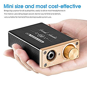 Douk Audio U3 Headphone Amps, Mini Hi-Fi Amplifier for Home Desktop PC 6.35mm / 3.5mm Headsets, Class A, RCA Input, DC 5V