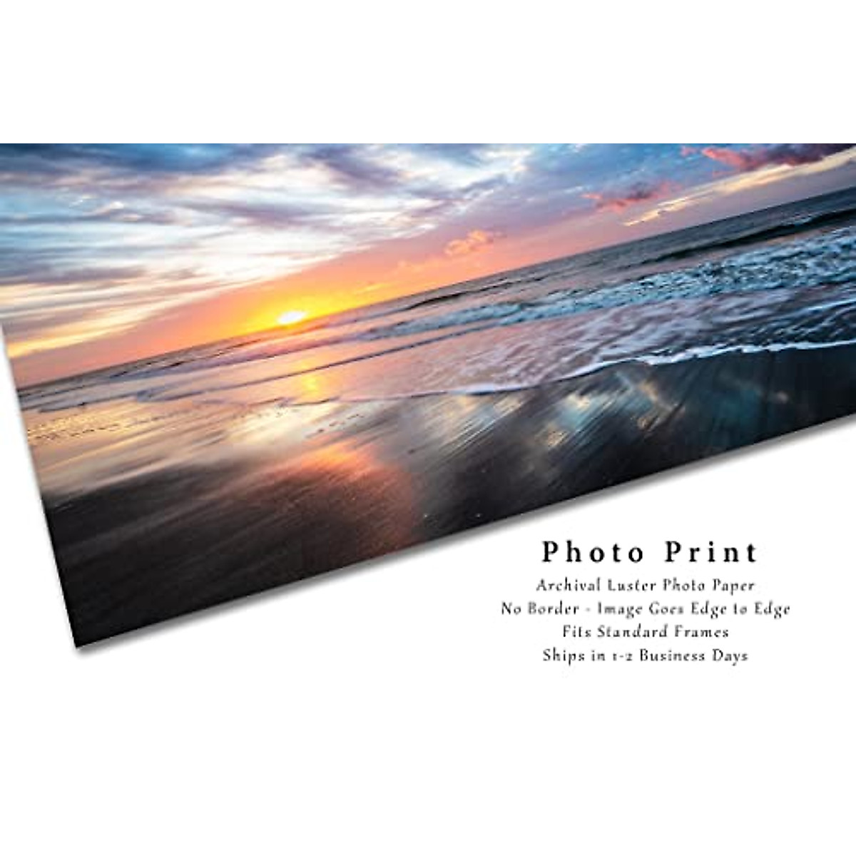 Coastal Photography Print (Not Framed) Picture of Scenic Sunrise Over Beach at Hilton Head Island South Carolina Ocean Wall Art Beach House Decor (8" x 10")