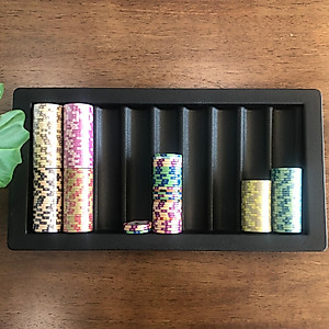 Poker Chip Tray Dealer Holder - Blackjack Casino Poker Table Dealer Chips Rack