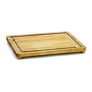 TableCraft Products CBW20161L Wood Cutting Board, Non-Skid, 20" x 16" x 1" Carving Board with Feet