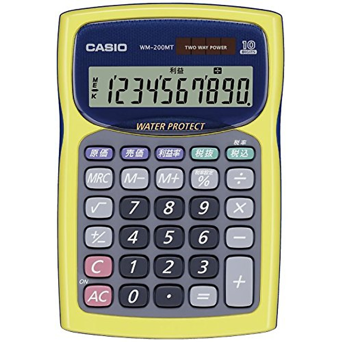 Casio mini calculator just type WM-200MT-YW-N Yellow (japan import)
