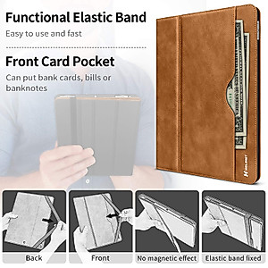 H HOLIMET Case for iPad 9th/8th/7th Generation 2021/2020/2019 10.2 Inch with Pencil Holder Soft TPU Back Smart Cover Auto Wake/Sleep