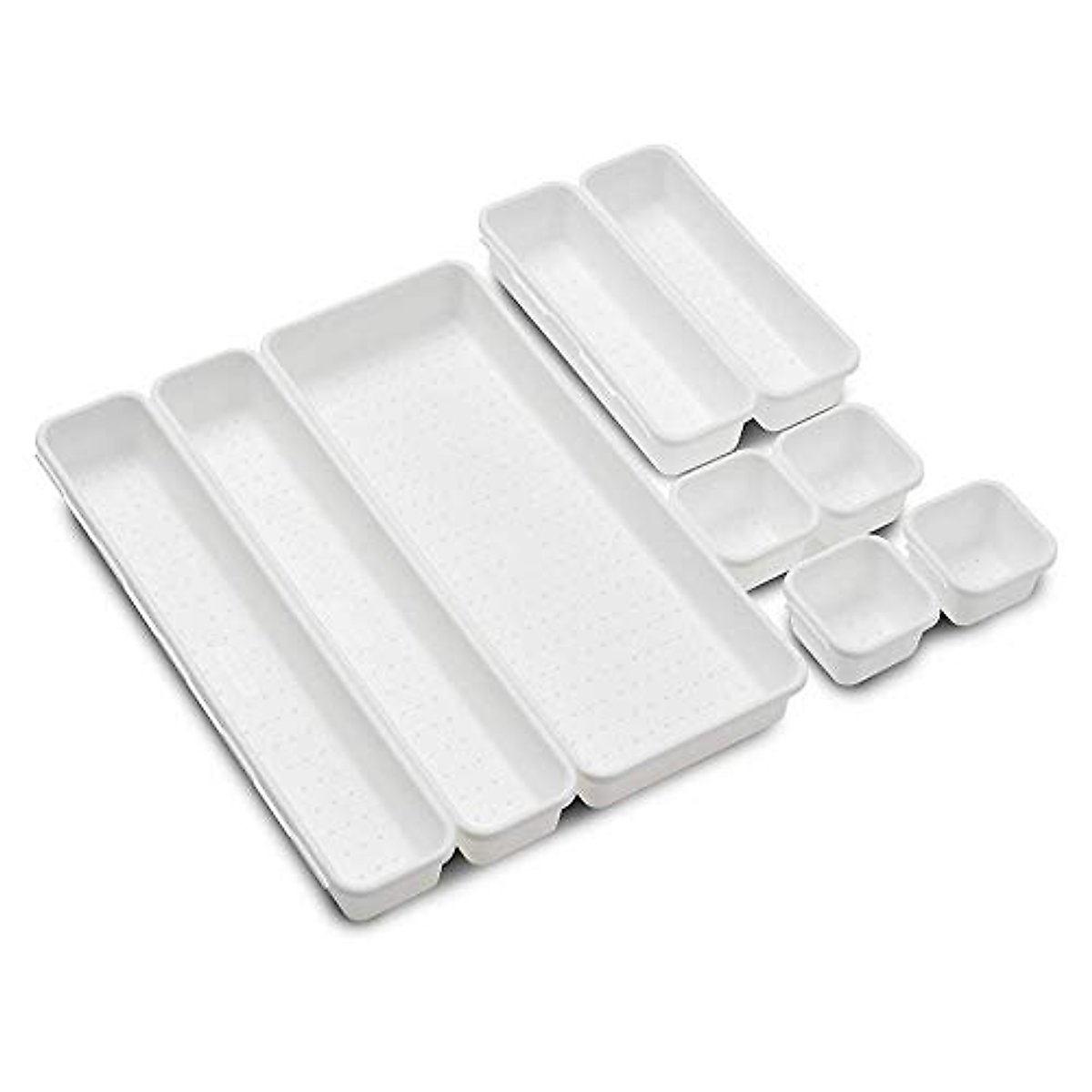 madesmart Value 9-Piece Interlocking Bin Pack | VALUE COLLECTION | Customizable Multi-Purpose Storage | Durable | Easy to Clean | BPA-Free