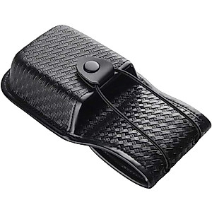 ROCOTACTICAL Basketweave Radio Pouch, Universal Radio Holder Pouch for Law Enforcement Duty Belt