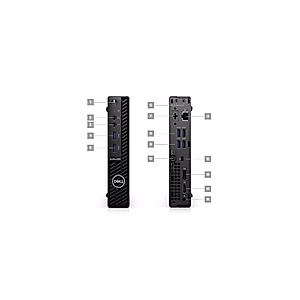 Dell Optiplex 3080 Micro Tower Desktop | Core i5-10500T - 256GB SSD Hard Drive - 8GB RAM | 6 cores @ 3.8 GHz Win 11 Pro Black (Renewed)