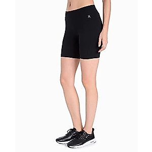 Danskin Women's Essentials Seven Inch Bike Short, Black, Large