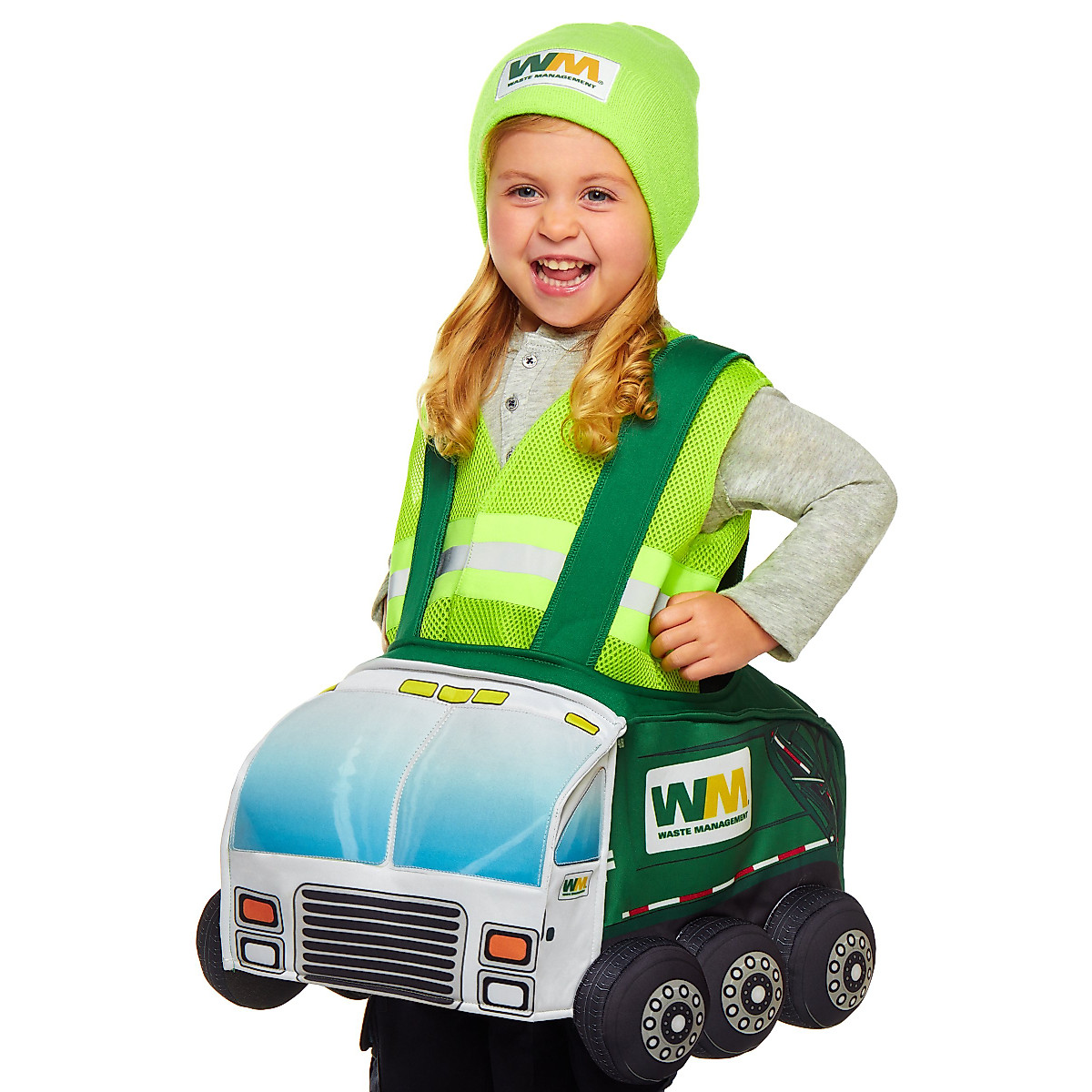 Spirit Halloween Toddler Waste Management Garbage Truck Ride-A-Long Costume | OFFICIALLY LICENSED