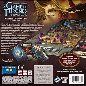 A Game of Thrones The Board Game Mother of Dragons Expansion Strategy Game for Kids & Adults, Ages 14+, 3-8 Players, 2-4 Hour Playtime, Made by Fantasy Flight Games