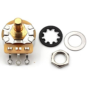 CTS 250k Pots for Guitars, Basses, Solid Shaft, 450g, The Art of Tone 10% Audio taper guitar Potentiometers, 2x (Pair)