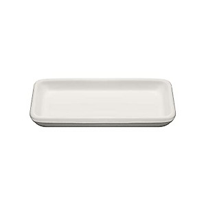 Full Circle Keep, Tray, Love Ceramic Bathroom & Kitchen Organizer Tray, White