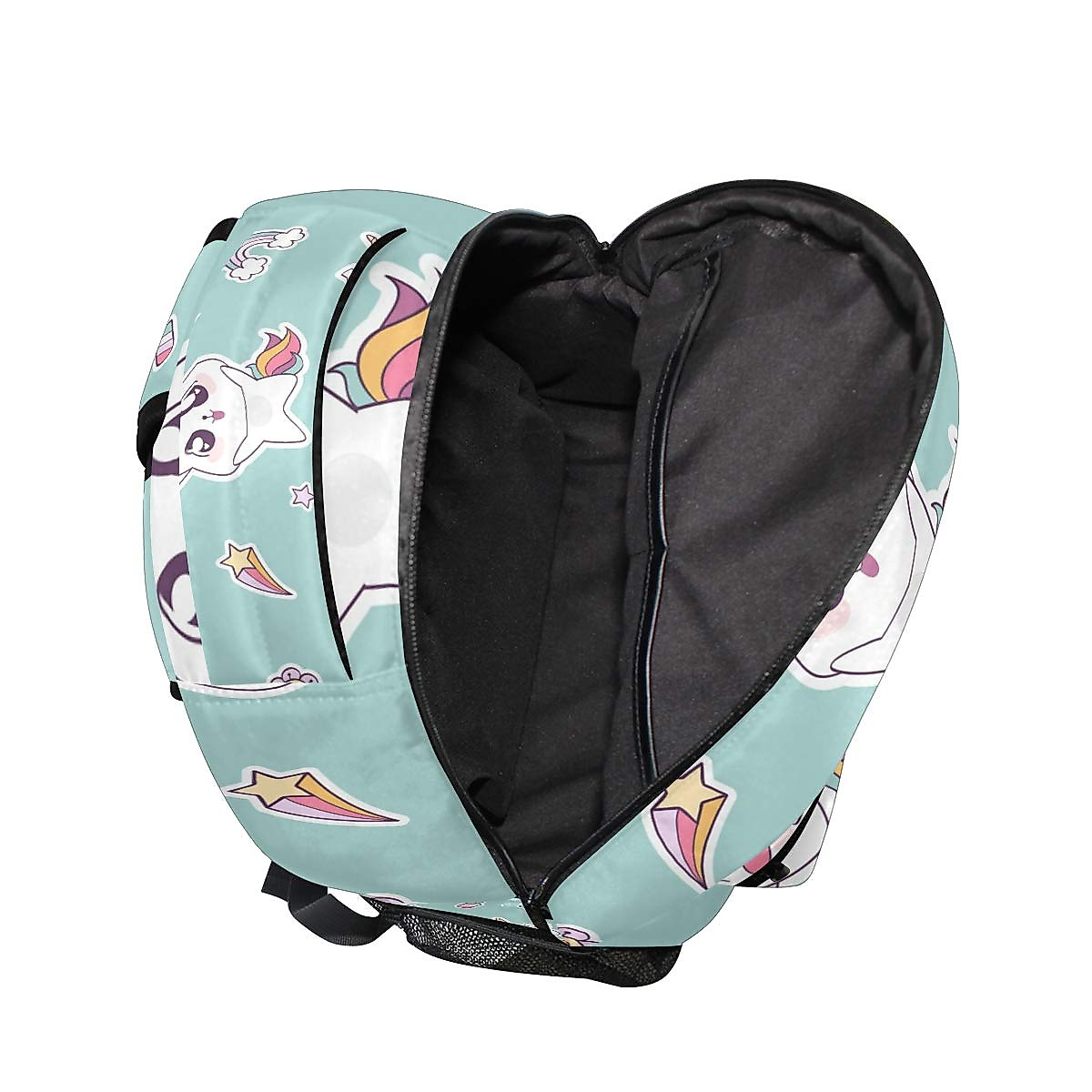 Cute Unicorn Cat Caticorn Backpack Girl Backpacks for School Elementary Cute Bookbags for Girls 3rd 4th 5th Grade