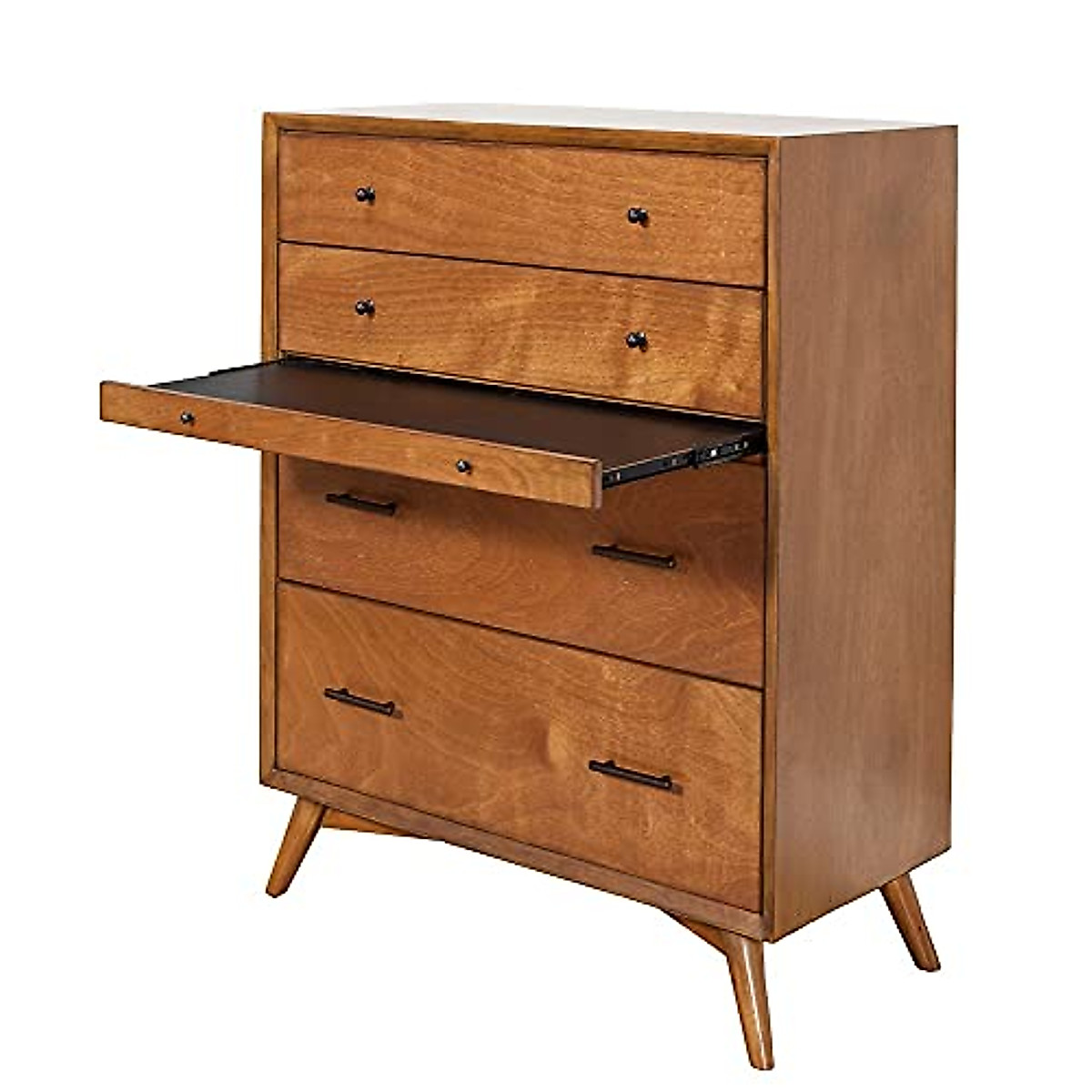 Alpine Furniture Flynn Chest, 38" W x 18" D x 43" H, Acorn