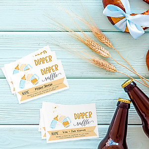 Canopy Street Baby Shower Diaper Raffle Tickets, 50, Brewing Theme