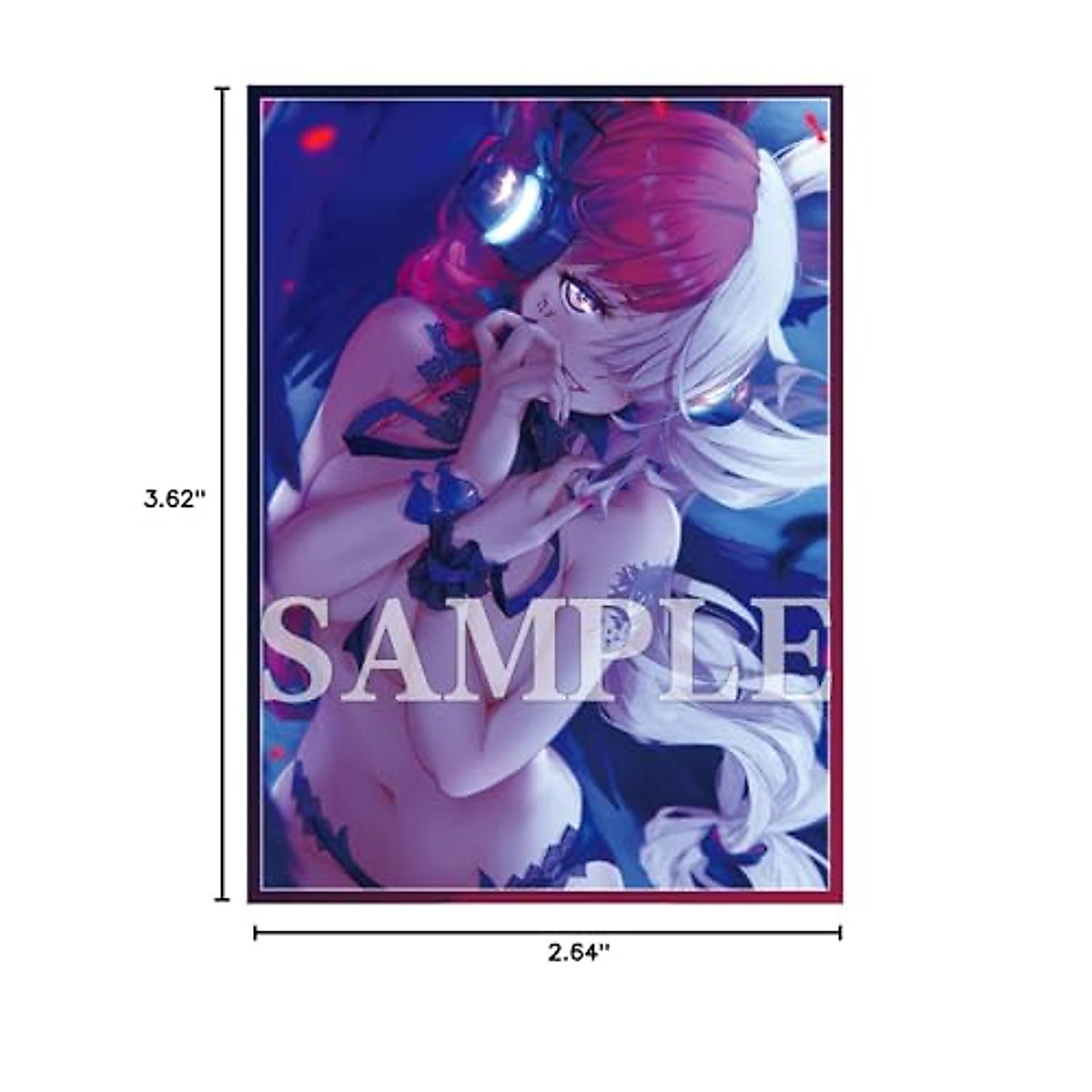 60PCS Art Anime Card Sleeves PKM Card Shield Board Game Trading Cards Top Loader Deck Protector for TCG/MTG/PKM/TCG Standard Size Cards 67x92mm (Uta)