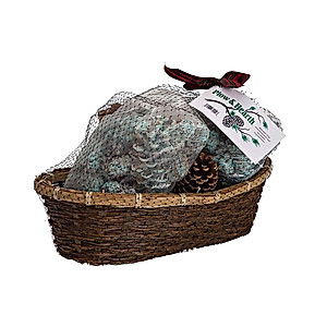 Plow & Hearth Fire Starter Basket with Fatwood, Color Cones and Wax Cones