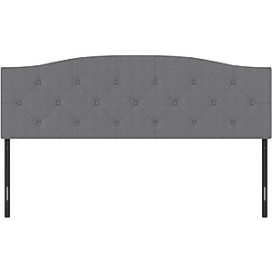Hillsdale Provence Upholstered, King/Cal King Headboard Only, Glacier Gray