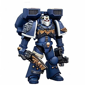 Pipigirl JoyToy 40K 1:18 Action Figure, Ultramarines Vanguard Veteran with Chainsword and Bolt Pistol, 4.76 inch Collectible Action Figures Kits (Chainsword and Bolt Pistol)