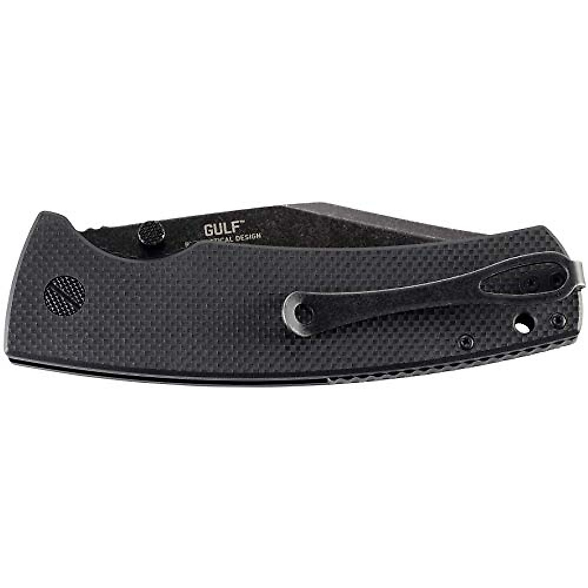 CRKT Gulf EDC EDC Folding Pocket Knife: Heavy Duty Everyday Carry Work Knife, Liner Lock, Clip Point Blade with Stonewash Finish, G10 Handle 2795