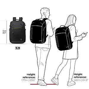 Swissdigital Design Travel Backpack for men,17 Inch large Laptops Backpack with USB Charging Port,Carry on Business Anti-theft Backpack With RFID Protection (JAVA SD805-01)