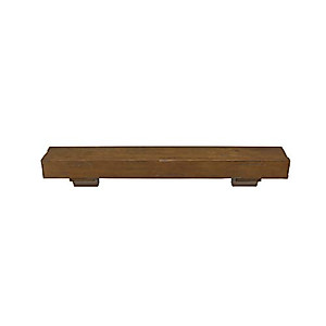 Pearl Mantels 412-60-50 Shenandoah Pine 60-Inch Fireplace Mantel Shelf, Rustic Medium