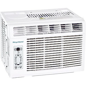 Keystone 5,000 BTU Window Mounted Air Conditioner & Dehumidifier with Smart Remote Control - Quiet Window AC Unit for Apartment, Living Room, Bathroom & Small Rooms up to 150 Sq.Ft.