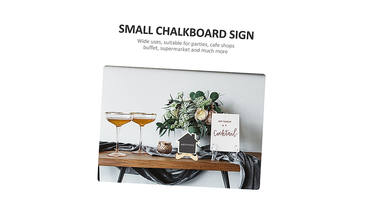MAGICLULU 10pcs Erasable Blackboard Signs for Events