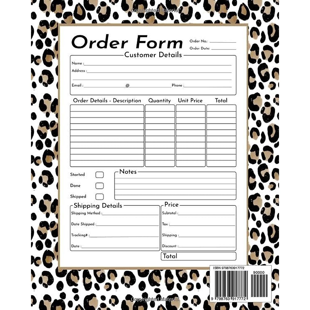 Order Book For Small Business: Customer Order Form with Order log Section for Online Business | Daily Sales Log Book Small Businesses | A Simple ... Form To Keep Track of Your Customer___8x10 in