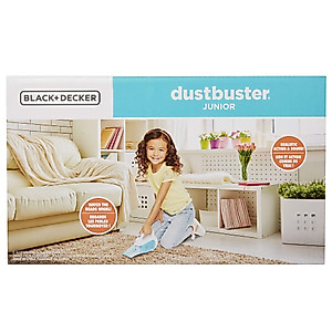 BLACK+DECKER Dustbuster Junior Toy Handheld Vacuum Cleaner with Realistic Action & Sound! Pretend Role Play Toy for Kids with Whirling Beads & Batteries Included [Amazon Exclusive]