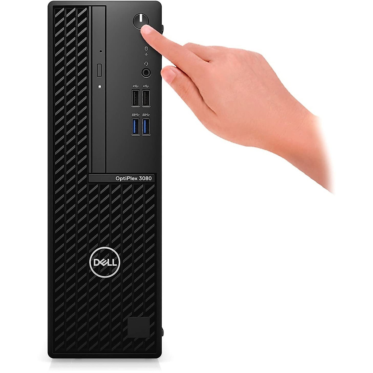 Dell OptiPlex 3000 3080 Desktop Computer - Intel Core i3 10th Gen i3-10105 Quad-core (4 Core) 3.70 GHz - 8 GB RAM DDR4 SDRAM - 500 GB HDD - Small Form Factor - Black