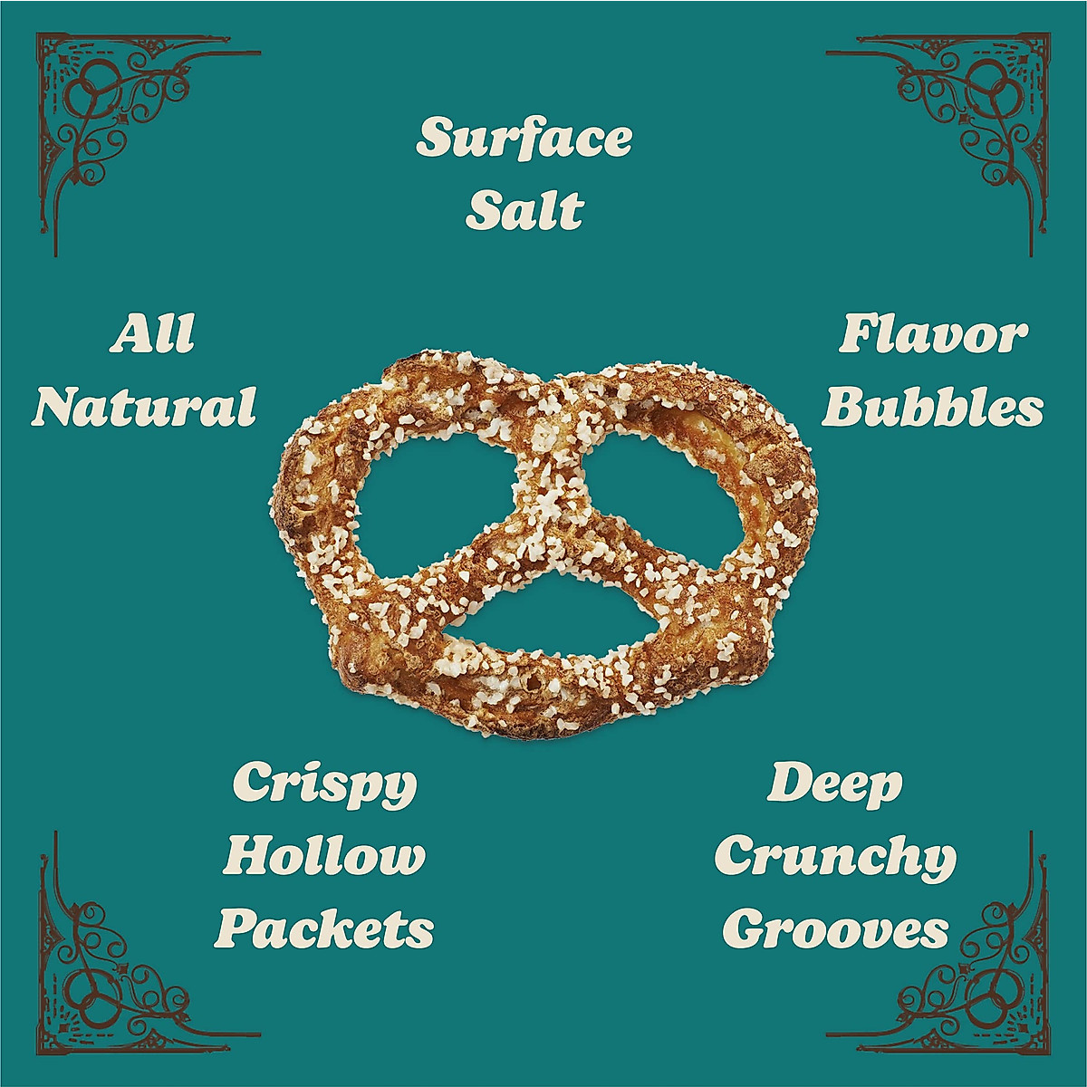 Unique Snacks Extra Salt Splits Pretzels, Original Split-Open Pretzels, Delicious Homestyle Baked Snack Bag, OU Kosher, and Non-GMO Food, No Artificial Flavor, 11 Oz. Bag, Pack of 3