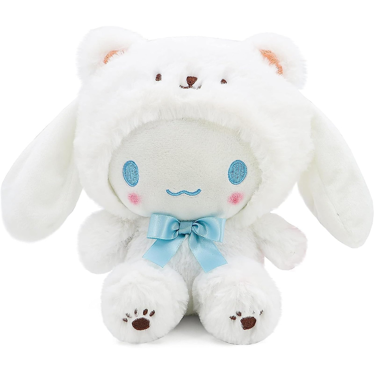 Ykecfpry Kawaii Cartoon White Bear Cross-Dressing Series Plush,Soft Plush Doll Cute Soft Toys, Plush Pillow Stuffed Animals Toy Birthday Gifts for Girls Kids ((White Bear-8in)