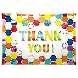 68x45inch Thank You Backdrop Thanks to Staff Teachers Professors Doctors Banner National Nurse's Day Photography Background Essential Employees First Responders Suppor Party Decorations