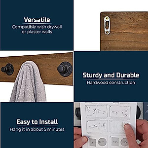 Industrial Towel Holder (Walnut)