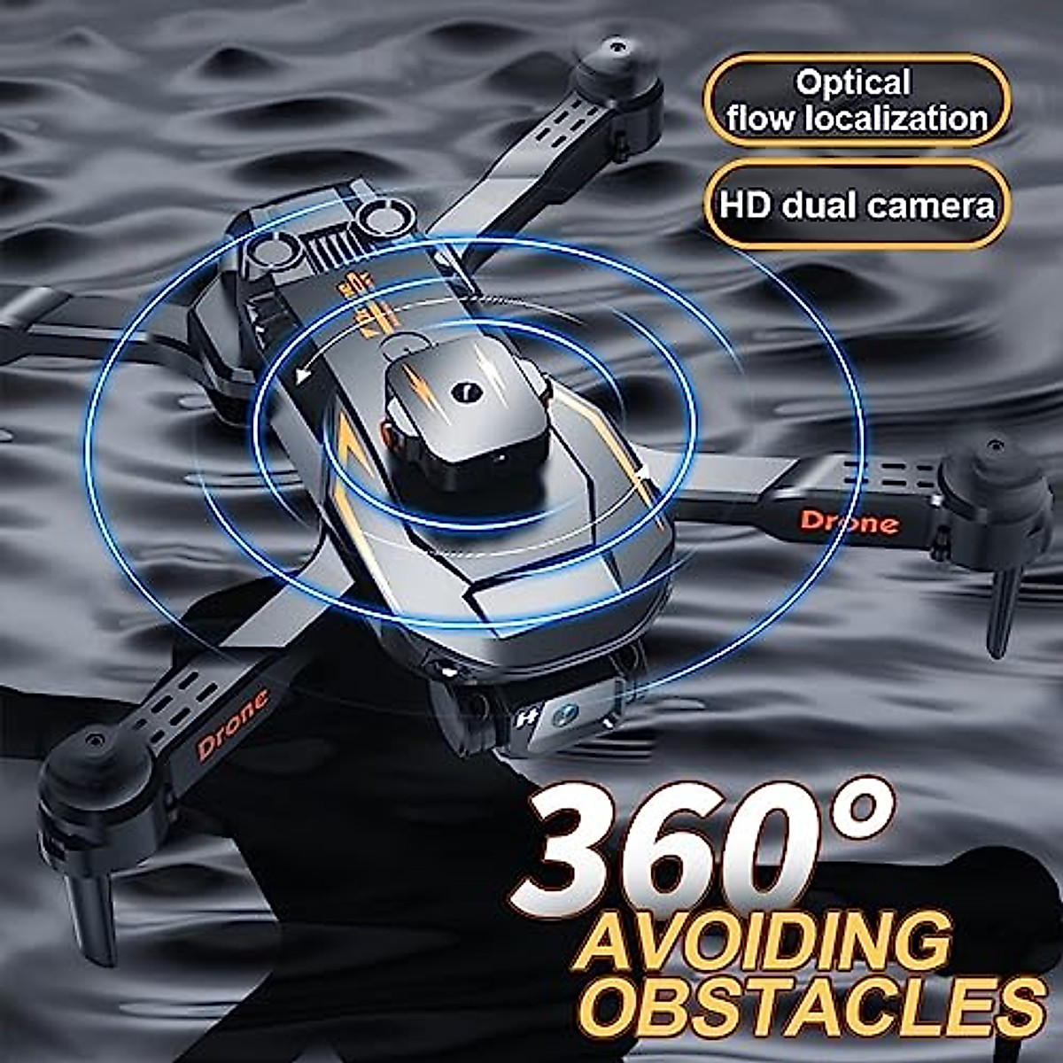 Drone With Camera For Adults, Foldable Fpv Drone With Electrionic Regulation Dual 1080p Wifi Camera Gesture Control Rc Quadcopter For Kids Adults