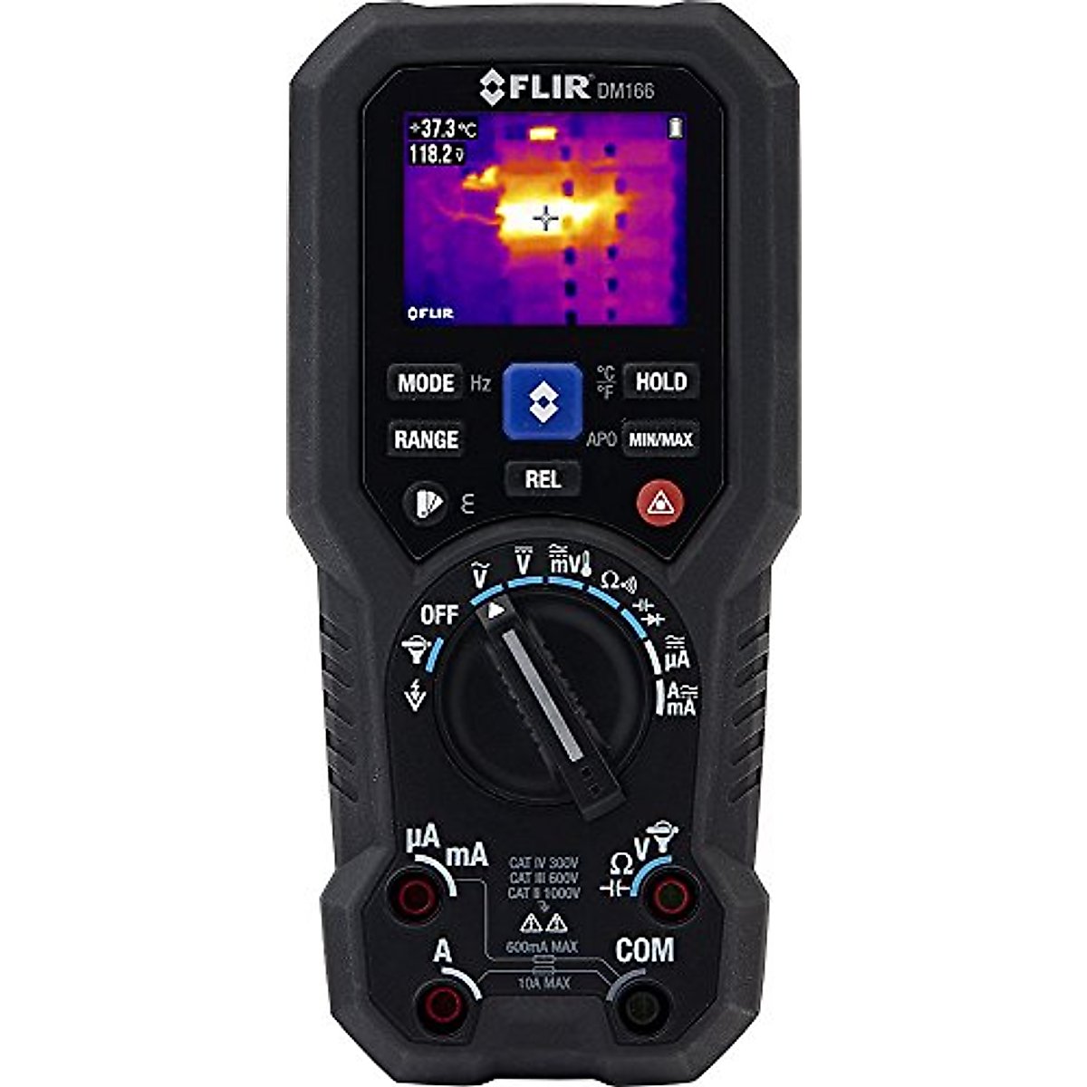 FLIR DM166 Digital Multi-Meter With Built-In Thermal Camera for Electrical Inspection, Automation, Electronics and HVAC