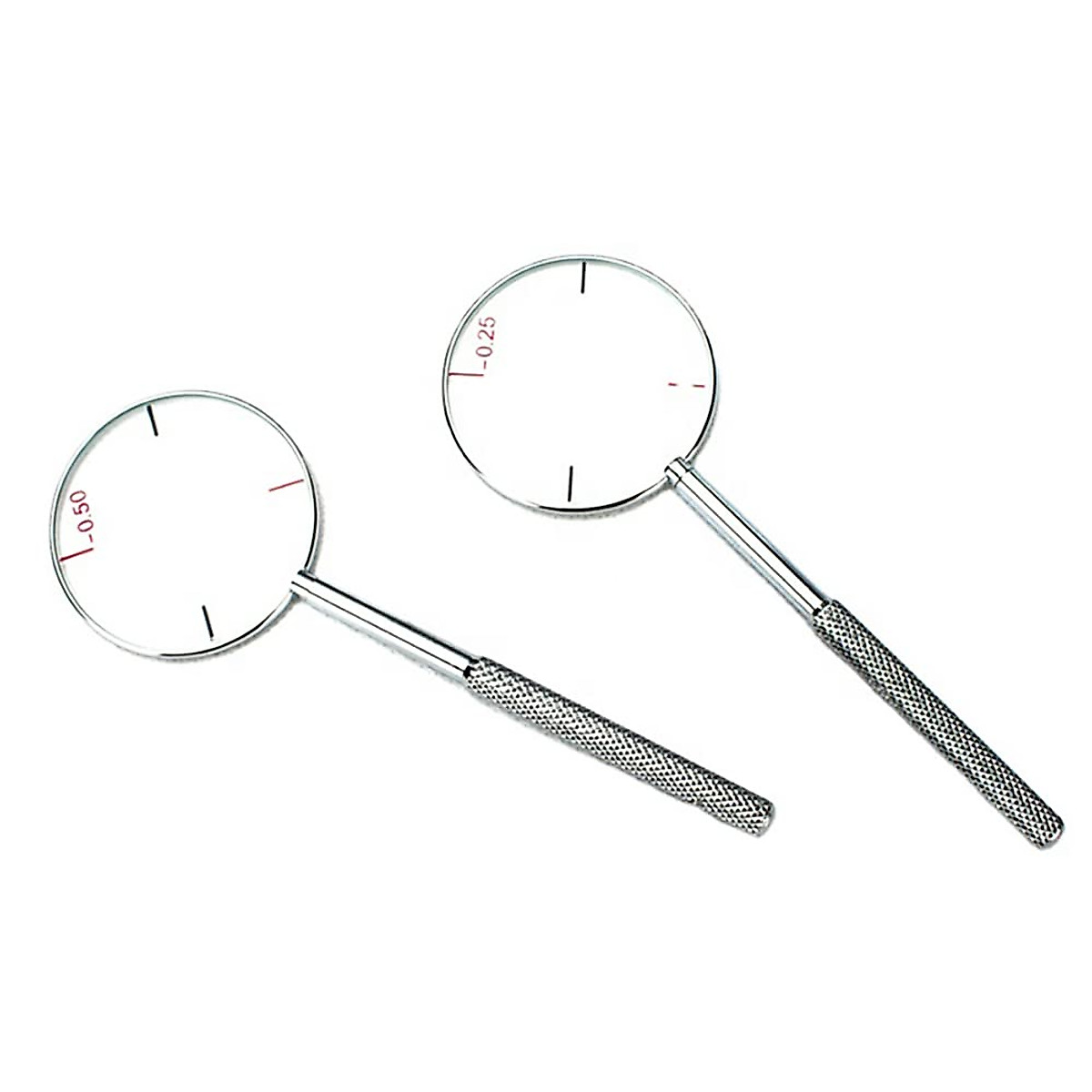 Holyavision Optical Cross Cylinder Ophthalmic Lens Diopters Optometry Accessories Optics Lens Optical Tool 4pcs(2pcs 0.25/2pcs 0.50)