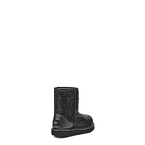 UGG Unisex-Child Classic Ii Gel Hearts Boot, Black, 12 Toddler